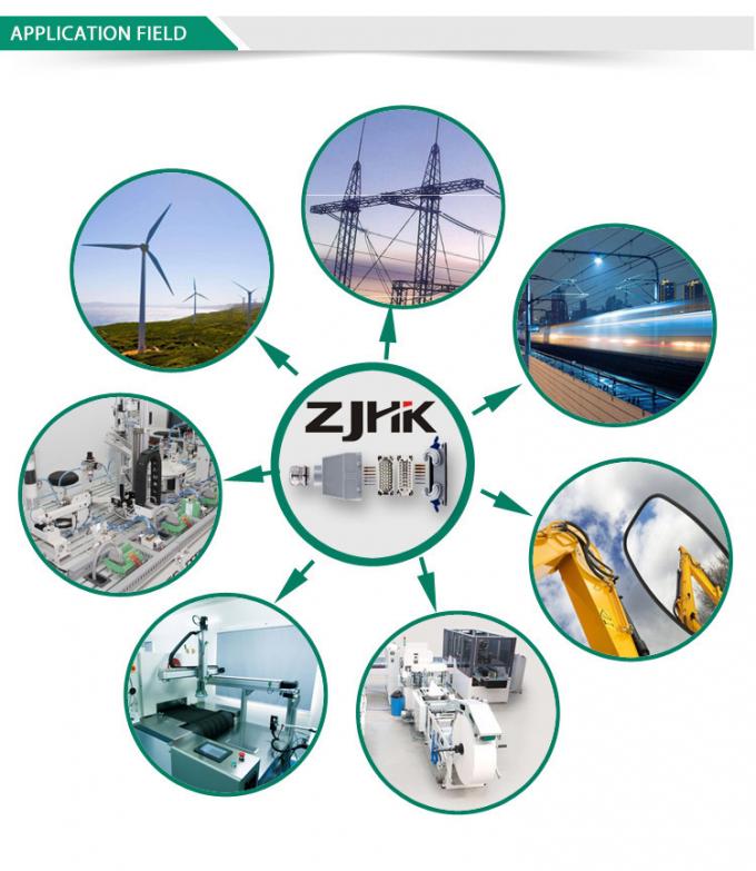 H16B - BK - 2L Heavy Duty Multi Pin Connectors Bulkhead With SS304 Double Levers