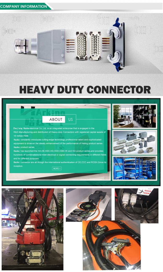 35 Amp 6 Pin Heavy Duty Wire Connector Harting Han Type 09310062601 ...