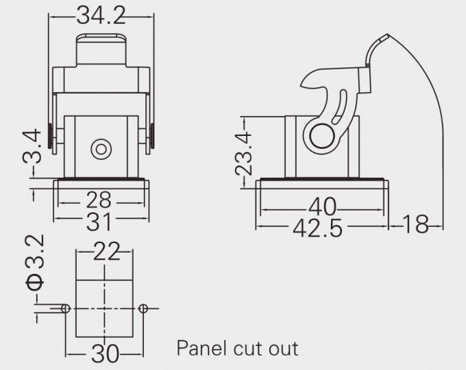 3A Bulkhead And Surface Mounting Housings IP65 Protective Housing