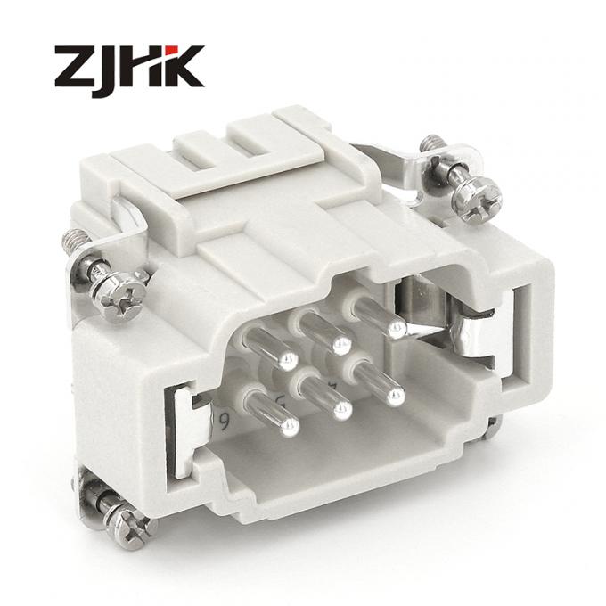 16A 6 Pin Heavy Duty Connector Cage Clamp Inserts 500V 09330062616 ...