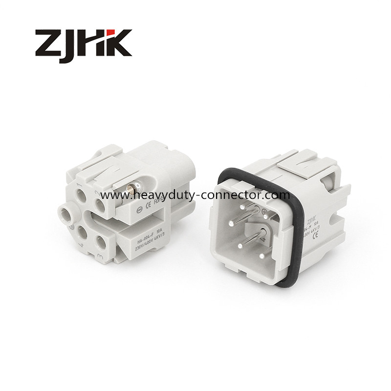 Screw Heavy Duty 4 Pin Connectors Male And Female Connectors Square ...