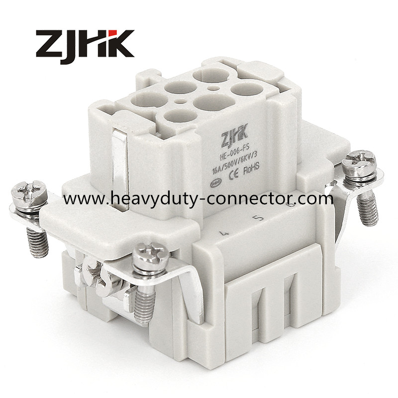 Pos Cage Clamp Termination Female Insert Heavy Duty Crimp Connectors ...