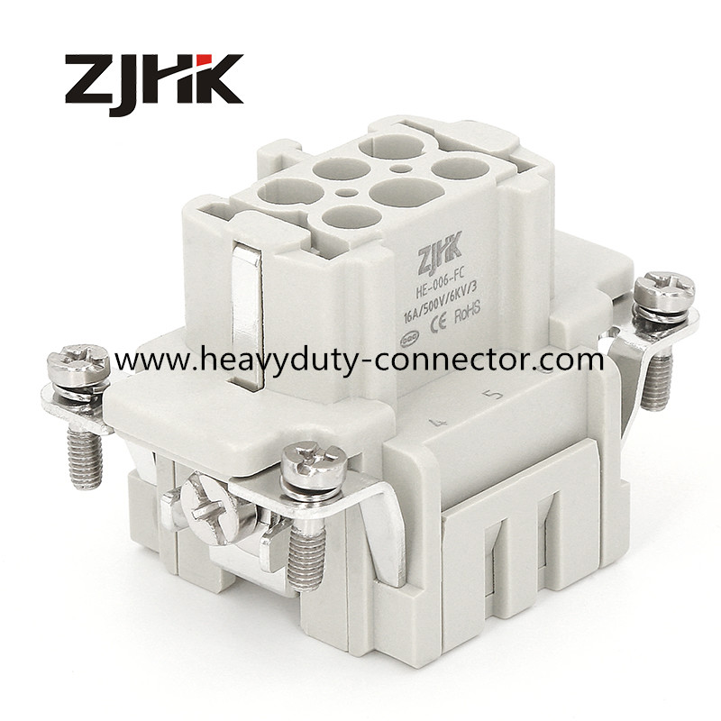 H6B Series Heavy Duty Connector Copper Alloy Silver Plated And Gold Plated