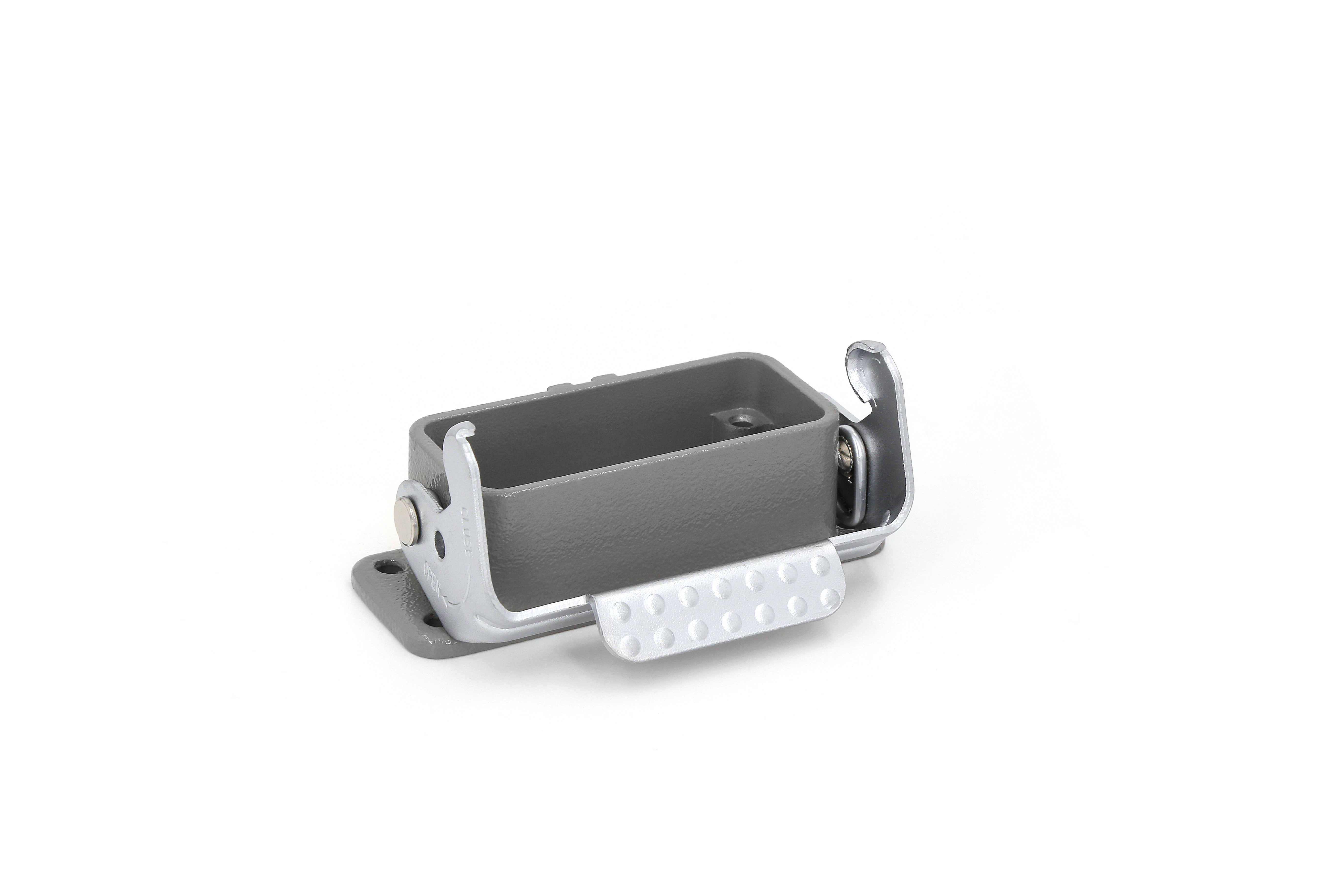 Bulkhead Mounting Heavy Duty Socket Housing With Covers Match Harting