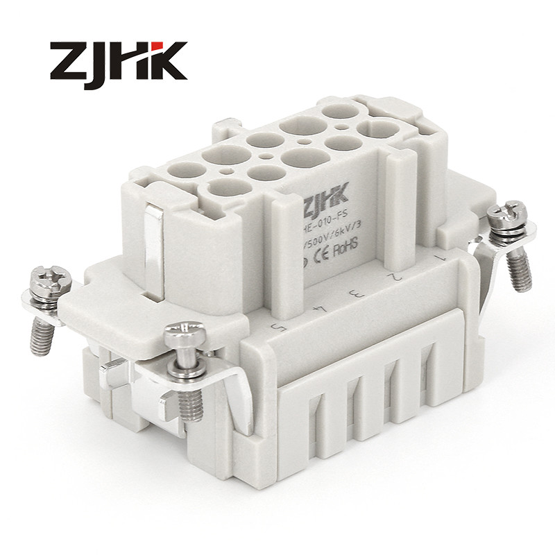 Polycarbonate 10 Pin Heavy Duty Connector Cage Clamp Termination