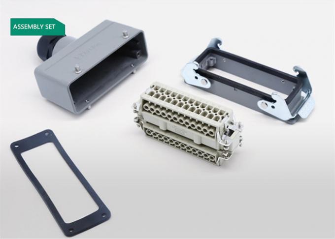 ZJHK Waterproof Rectangular 24 Pin Heavy Duty Industrial Connector HE-024