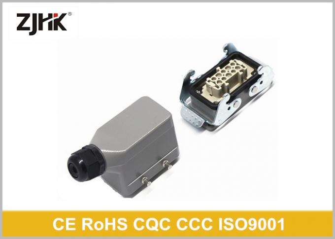 H10B-BK-2L 09300100301 Industrial Connector Hood And Housing With Bottom Open Base