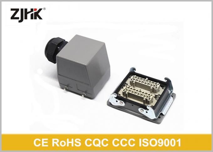 H32B - BK - 2L 32 Pin Heavy Duty Rectangular Connector With Bulkhead Housing 09300320301